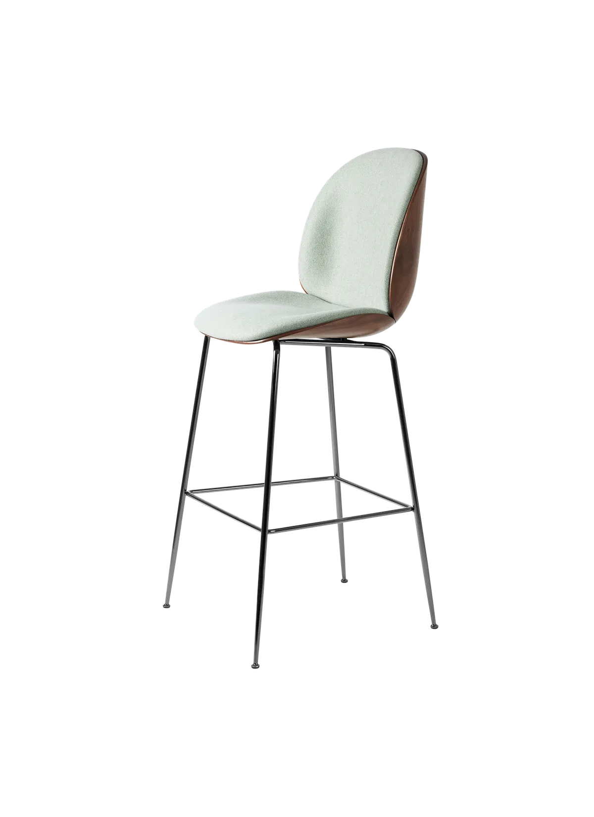 GUBI Beetle Bar Chair, 3D Veneer - Front Upholstered