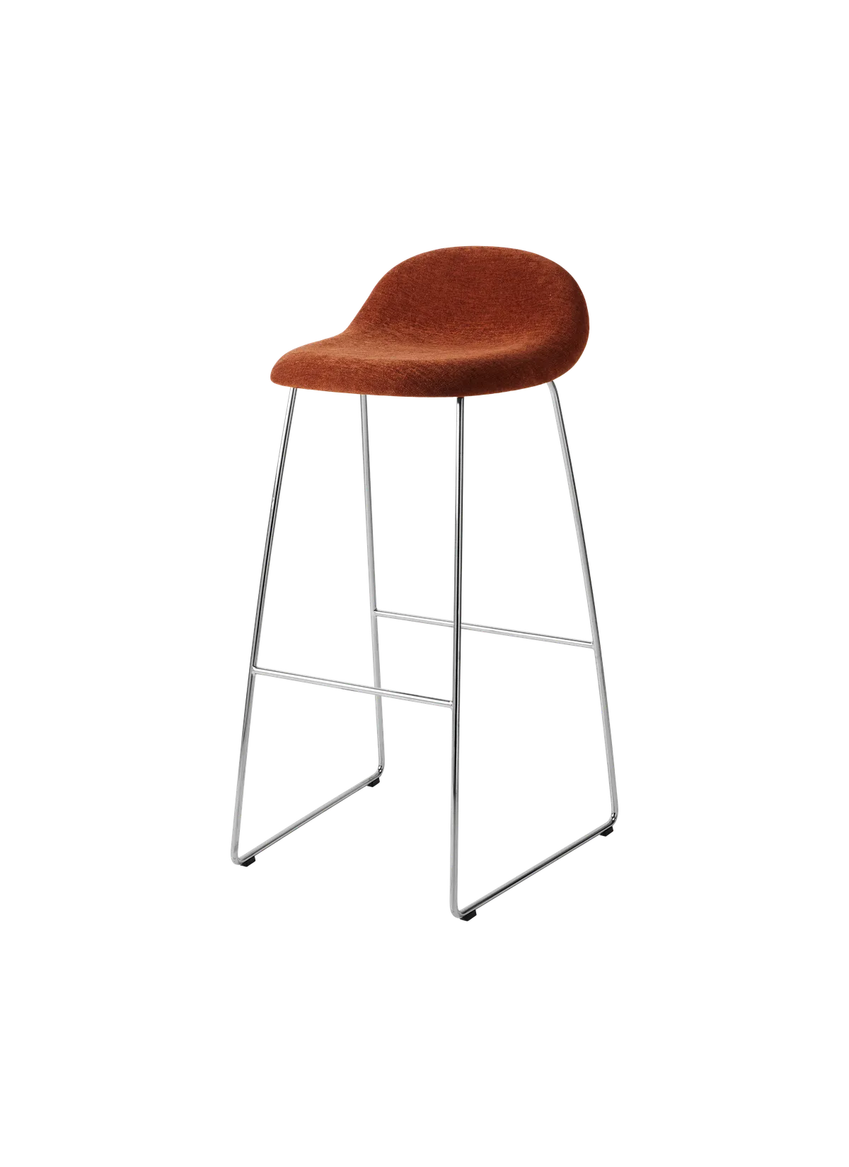 GUBI 3D Bar Stool, Fully Upholstered